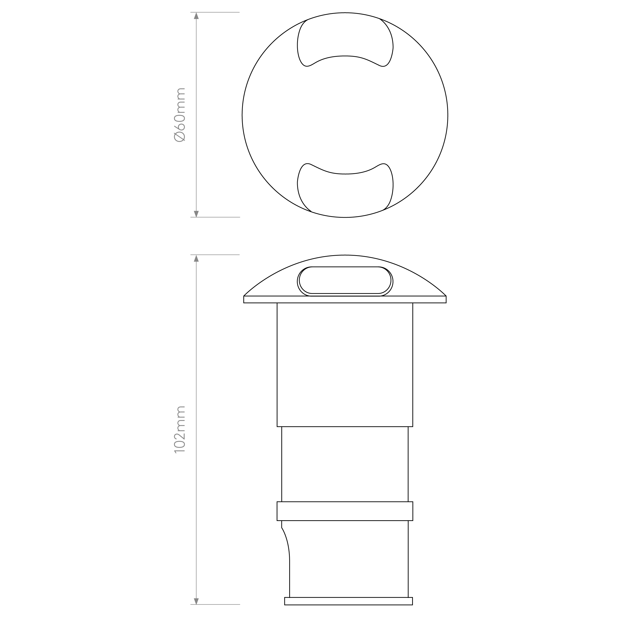 Astro Beam Two Matt Silver Outdoor LED Marker Light (1202005) | L4L