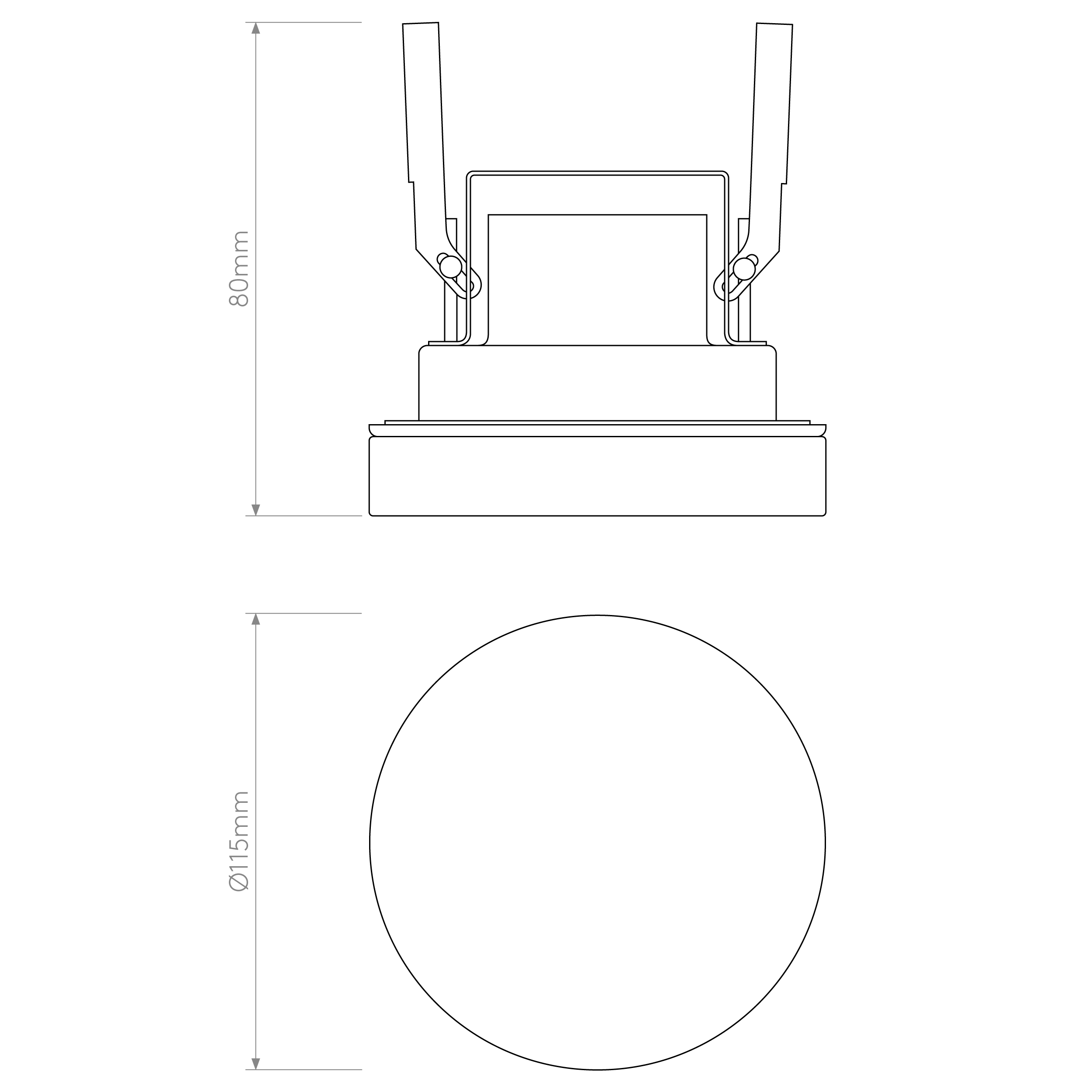 Astro Vancouver Round GU10 Polished Chrome Bathroom Downlight (1229003 ...