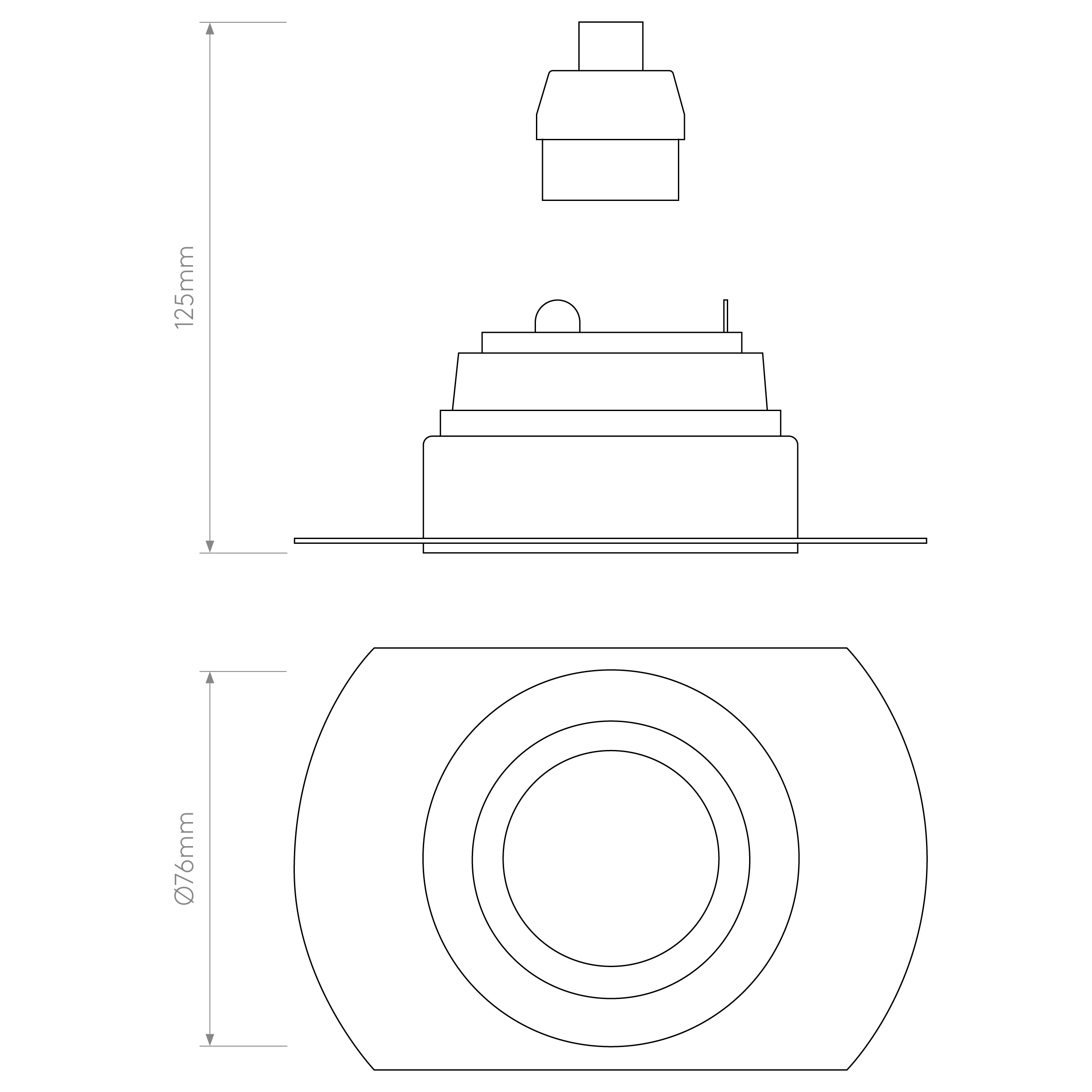 Astro Trimless Round GU10 Matt White Adjustable Downlight (1248024) | L4L