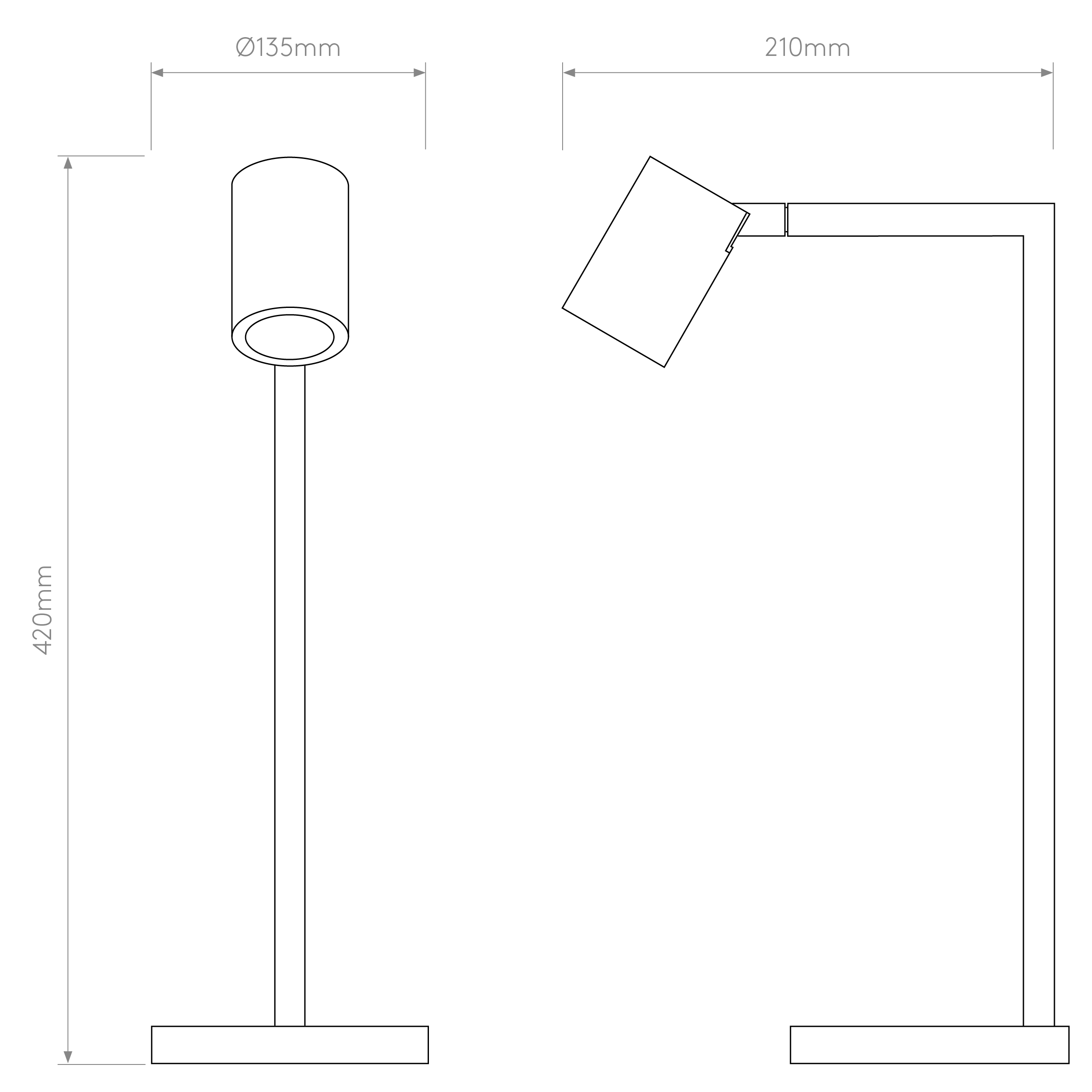 Astro Ascoli Matt Black Desk Lamp (1286086) | L4L