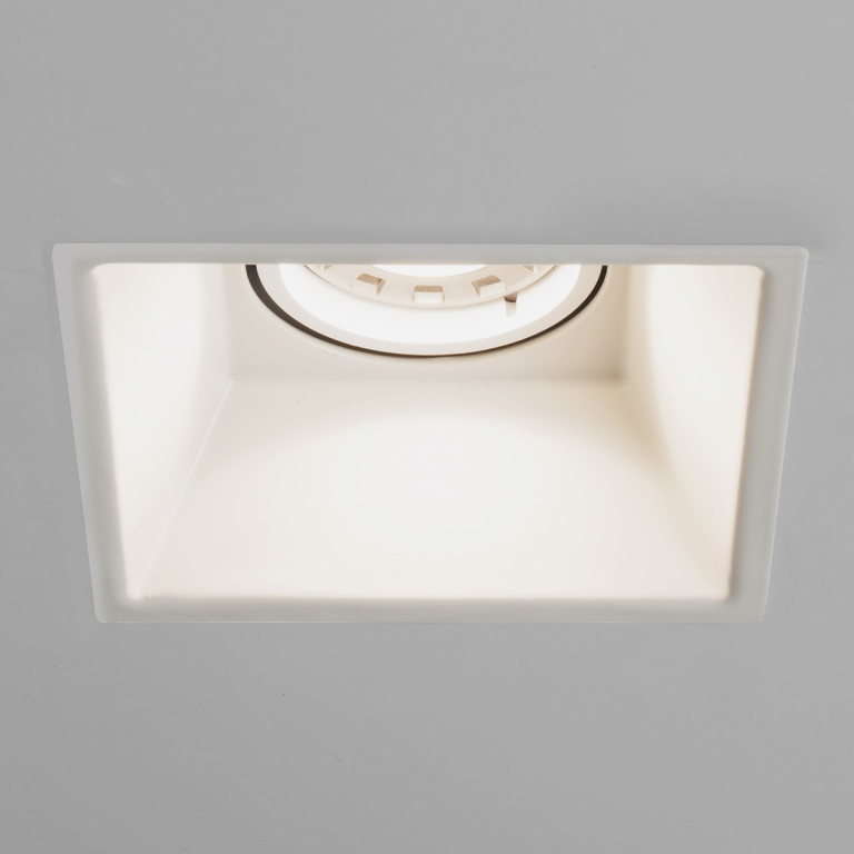 Astro Minima Square GU10 Matt White Downlight | L4L