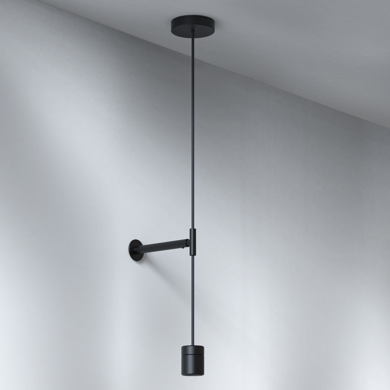 Astro Matt Black Pendant Suspension Kit 3 | L4L