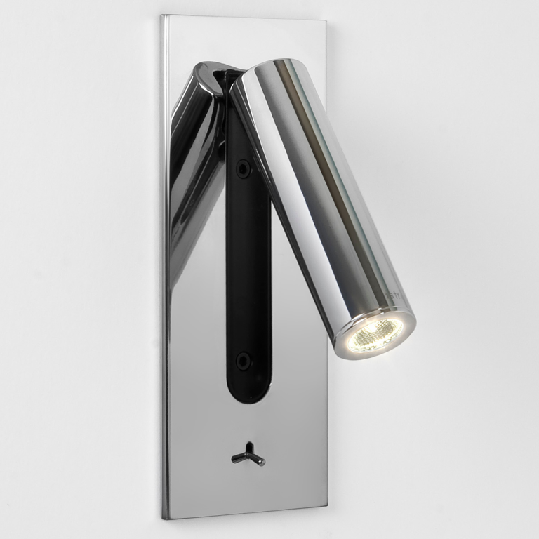Astro Fuse Switched II Polished Chrome LED Wall Reading Light | L4L