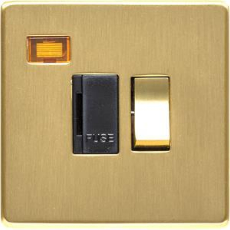 Heritage Brass Studio Satin Brass 13A Switched Spur and Neon with Satin ...