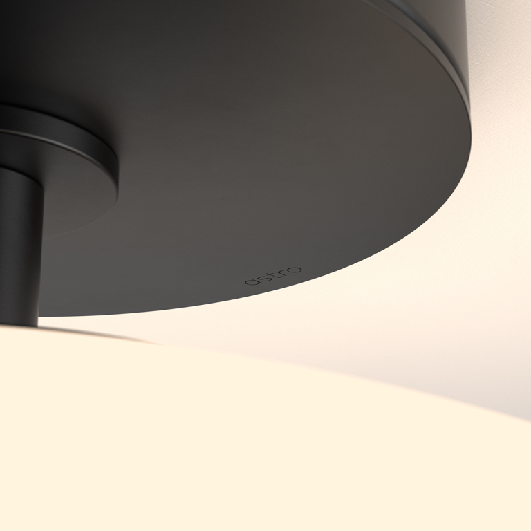 Astro Zeppo Matt Black Bathroom Ceiling Light | L4L