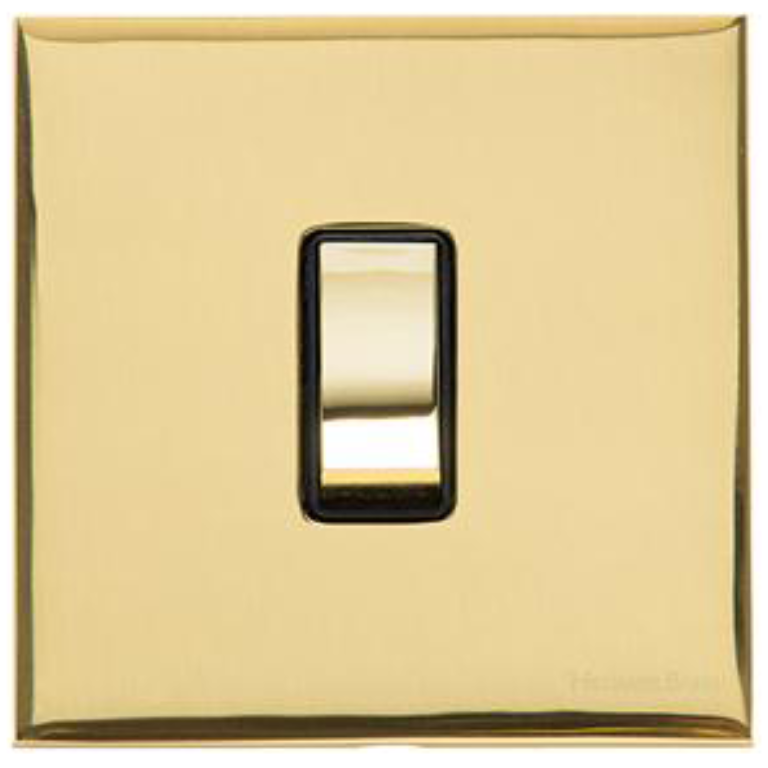 Heritage Brass Winchester Polished Brass 20A Double Pole Switch with ...