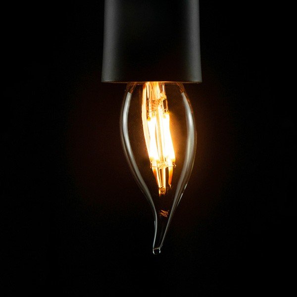 Segula Vintage Line 3W 2200K Dimmable E14 Clear Candle Flame LED Bulb | L4L
