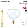 Segula Floating Line 4.5W 2200K Dimmable E27 Clear Globe 125 LED Bulb | L4L