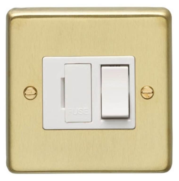 Eurolite Stainless Steel Satin Stainless 13A Switched Fused Spur with ...