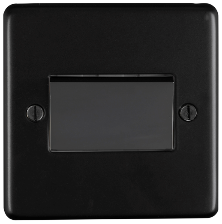 Eurolite Stainless Steel Matt Black 1 Gang Triple Pole Fan Isolator ...