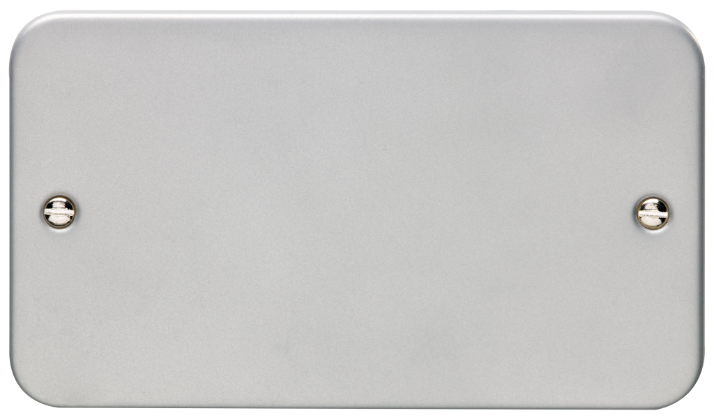 Eurolite Utility Metal Clad 2 Gang Blank Plate | L4L