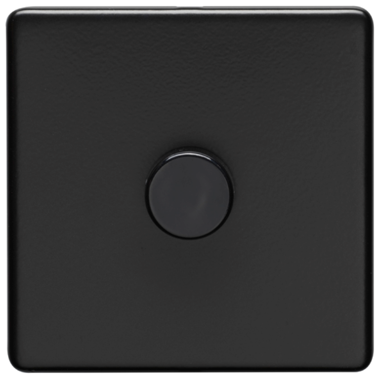 Eurolite Concealed 3mm Matt Black 1 Gang LED Dimmer Switch | L4L