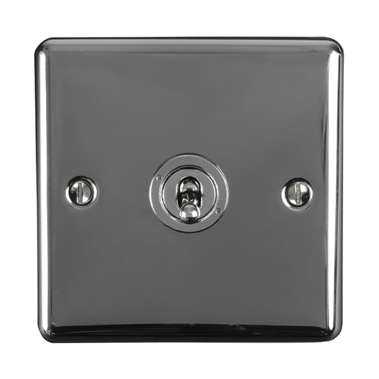 Eurolite Enhance Black Nickel 1 Gang 10A 2 Way Toggle Switch | L4L