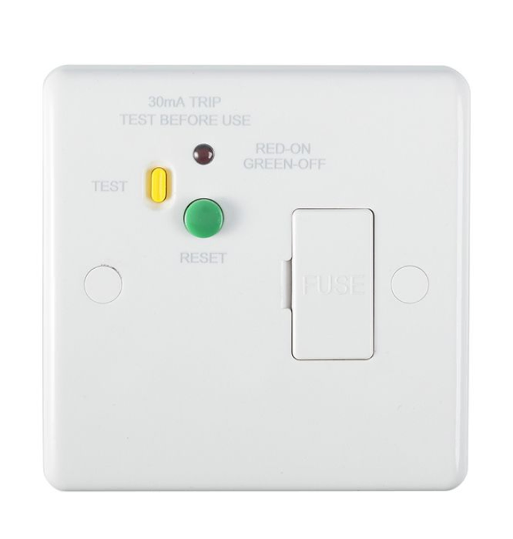 Eurolite Enhance White 13A Unswitched RCD Fused Spur - Passive-30mA | L4L
