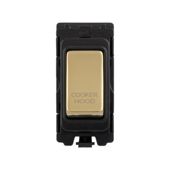 Eurolite Enhance Polished Brass COOKER HOOD Switch Module with Black ...