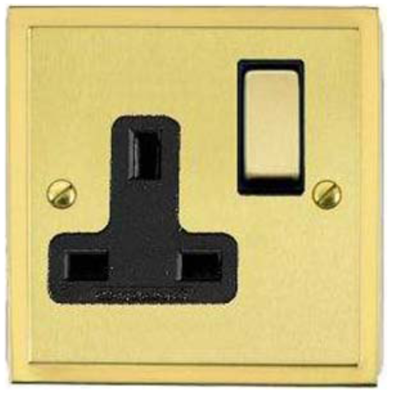 Heritage Brass 1 Gang 13A Socket | L4L