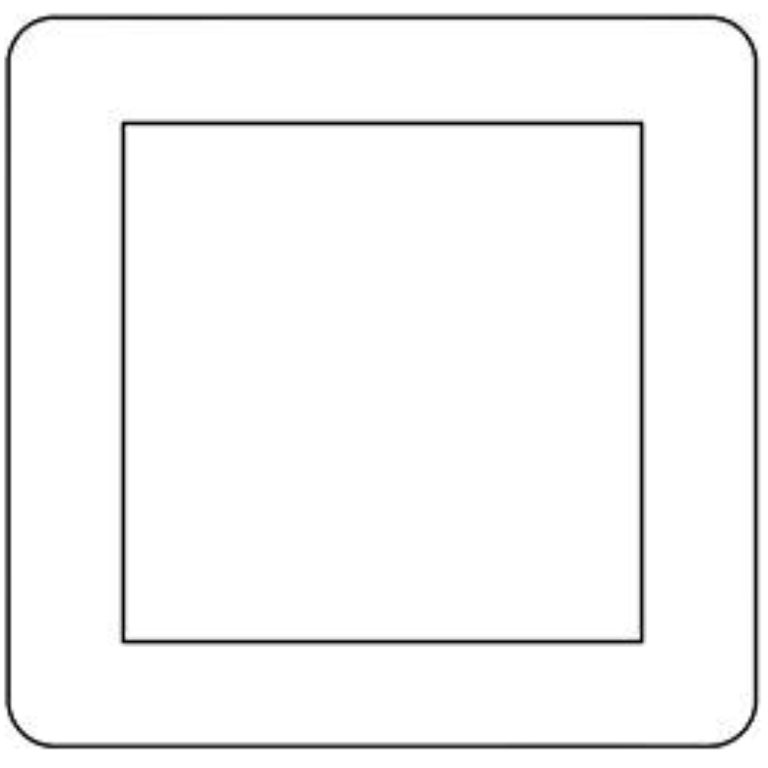 Heritage Brass 2 Module Plate with Grid | L4L