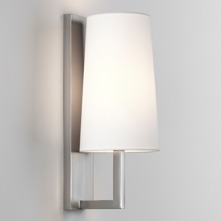 Astro Riva 350 Matt Nickel Bathroom Wall Light | L4L