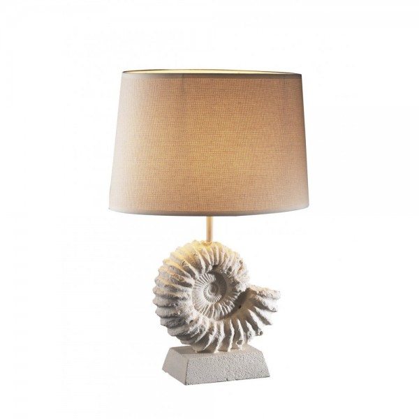 David Hunt AMM4334 Ammonite Table Lamp Stone Effect complete with ...