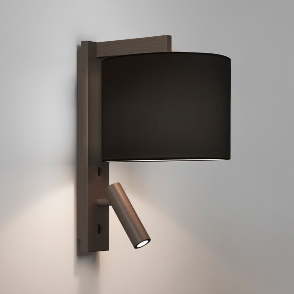 Astro Ravello Bronze Wall Light with LED Reading Light (1222020) | L4L