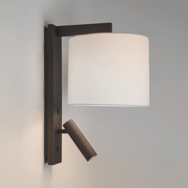 Astro Ravello Bronze Wall Light with LED Reading Light (1222020) | L4L