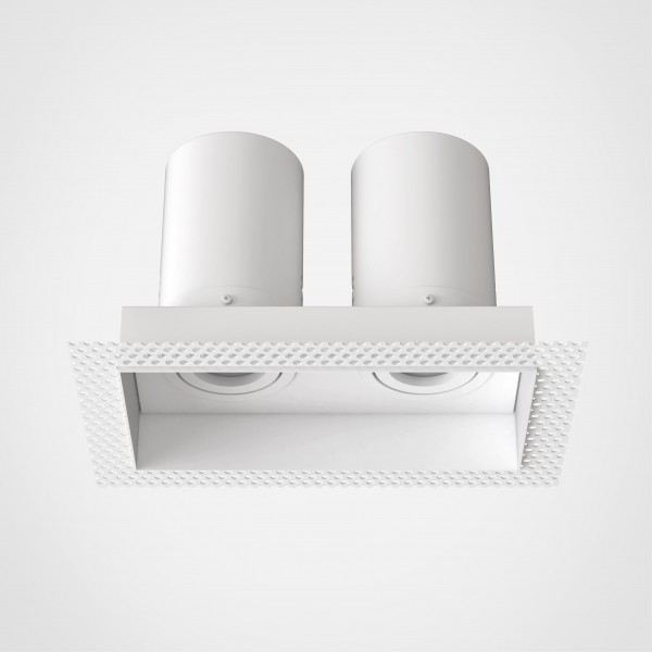 Astro Trimless Twin GU10 White Adjustable Downlight | L4L