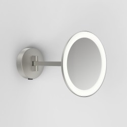 Astro Mascali Round Matt Nickel LED Bathroom Mirror Light | L4L