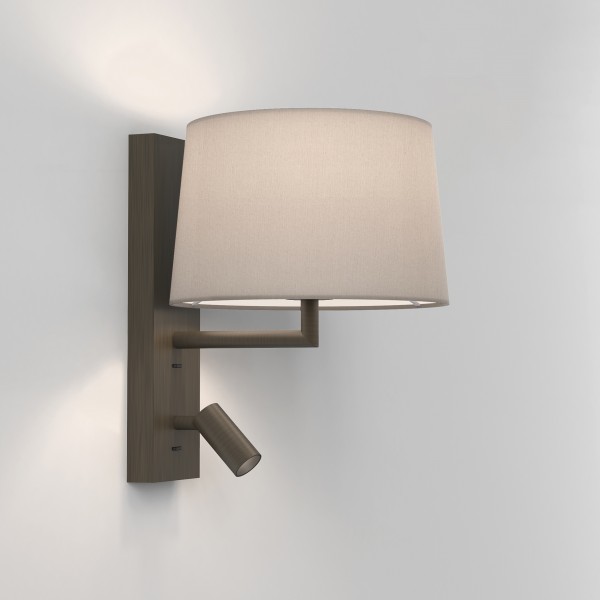 Astro Telegraph Bronze Wall Light with LED Reading Light (1404015) | L4L