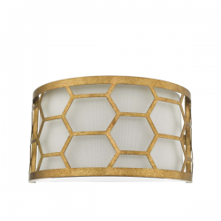 Dar Lighting NAE0922 Naeva 2 Light Wall Light Matt Black Glass | L4L