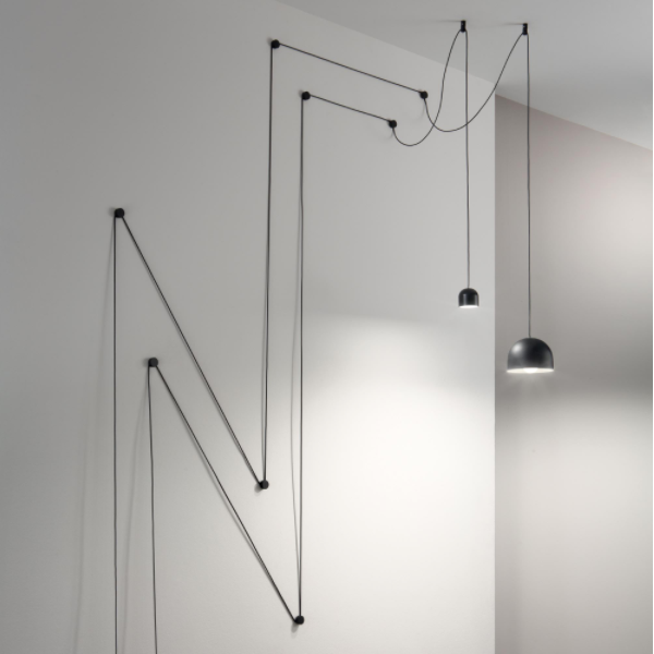 Ideal Lux 110424 Oil-2 SP1 Pendant Light in Concrete | L4L