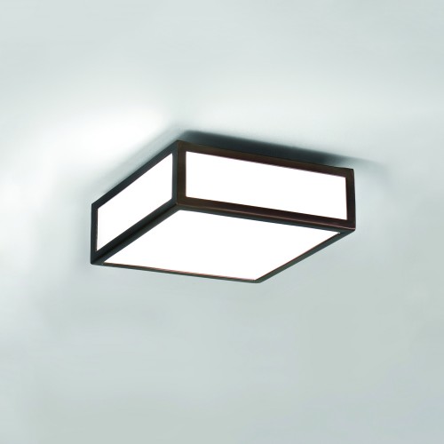 Astro Mashiko 200 Square Bronze Bathroom Ceiling Light (1121056) | L4L