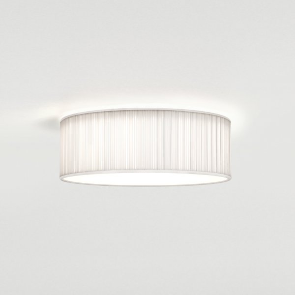 Astro Cambria 380 Ceiling Light with Pleated White Shade | L4L