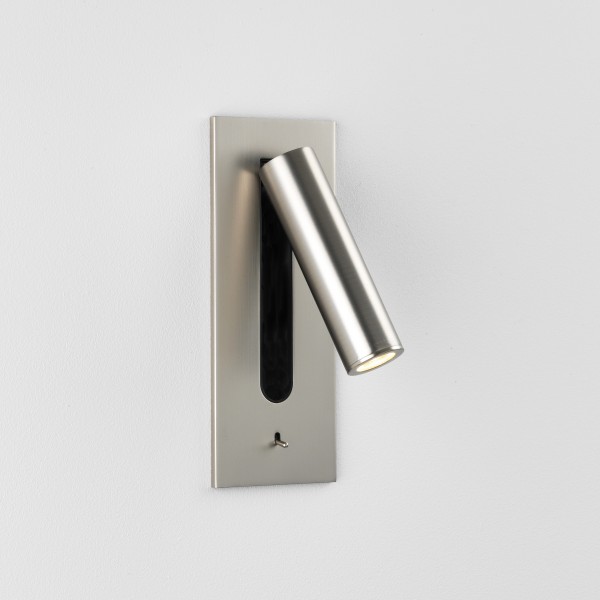 Astro Fuse Switched II Matt Nickel LED Wall Reading Light | L4L
