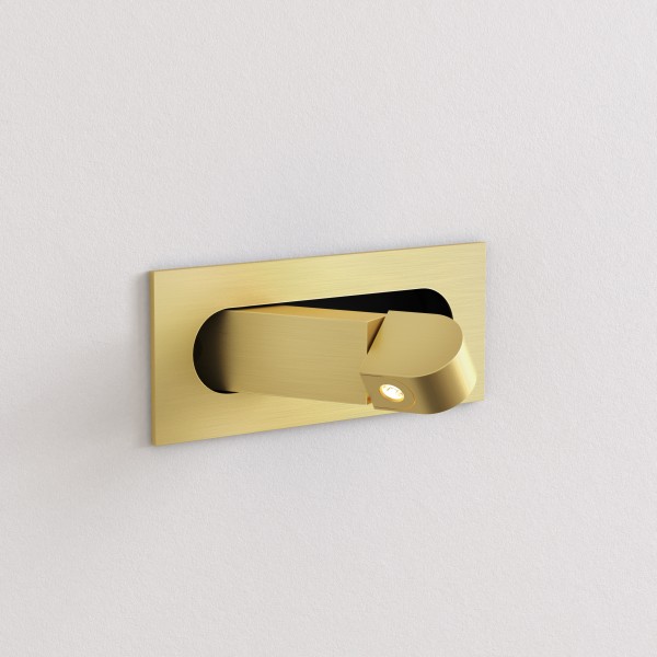 Astro Digit Matt Gold LED Wall Light | L4L
