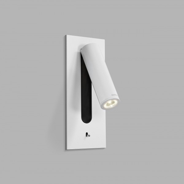 Astro Fuse Switched II Matt White LED Wall Reading Light | L4L