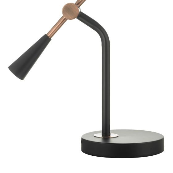 Buy the Dar Lighting JAC4064 Jack Task Table Lamp Black Antique Copper ...