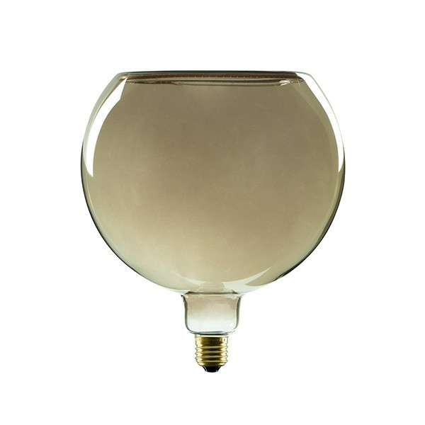 Segula Floating Line 6W 1900K Dimmable E27 Smokey Grey Globe 200 LED ...