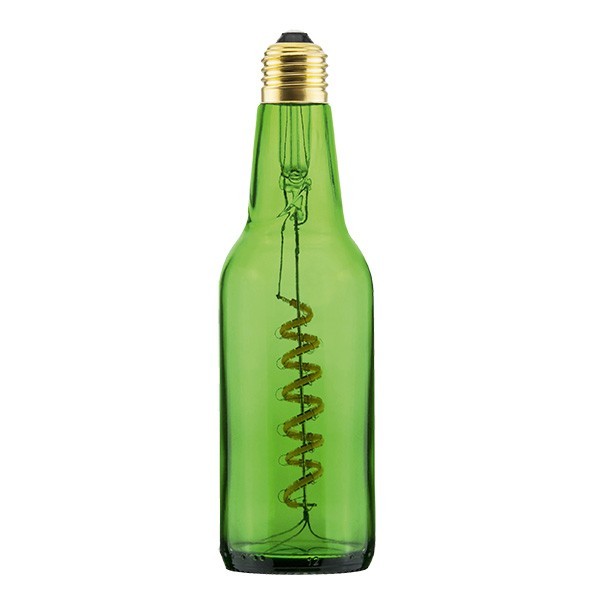 Segula Design Line 8W 2800K Dimmable E27 Green Beer Bottle LED Bulb ...
