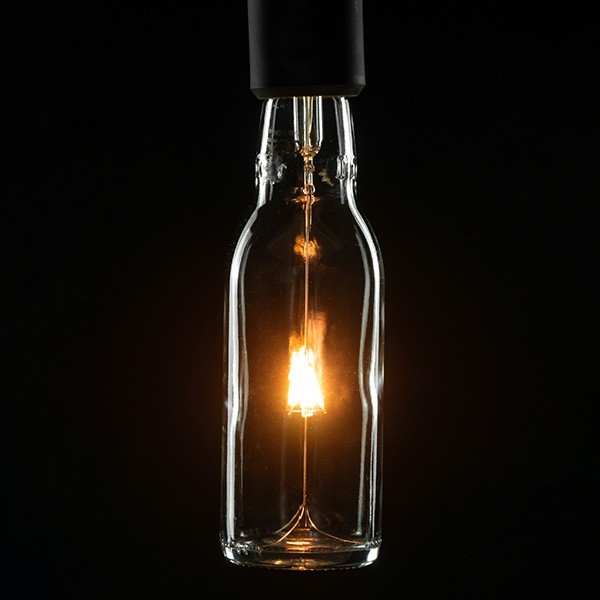 Segula Design Line 3.5W 2200K Dimmable E27 Clear Beer Bottle LED Bulb ...