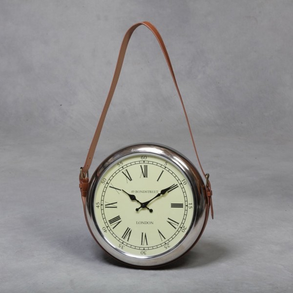 Love4Lighting CPWS Chrome Pocket Watch Wall Clock With Strap | L4L