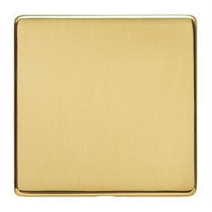 Heritage Brass Studio Polished Brass Single Blank Plate (Y01.231) at L4L