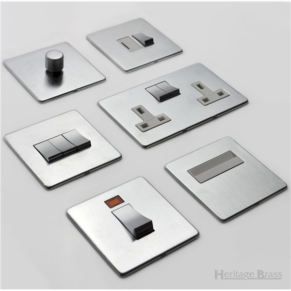 Heritage Brass 1 Gang Rocker Switch (Y33.200.SC) L4L