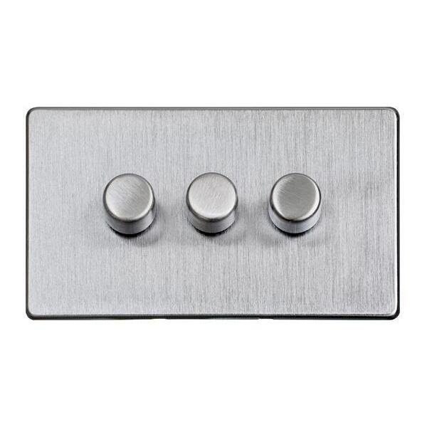 Heritage Brass 3 Gang Trailing Edge LED Dimmer (Y33.280.TED) at L4L