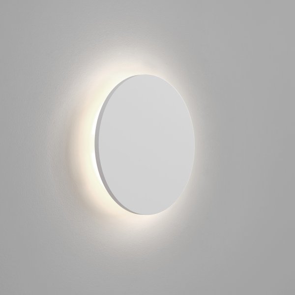 Astro Eclipse 250 Round 3000K Plaster LED Wall Light (1333020) | L4L