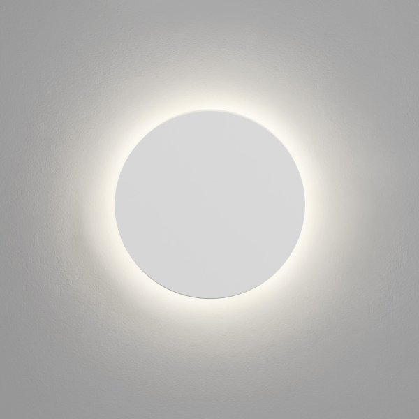 Astro Eclipse 250 Round 3000K Plaster LED Wall Light (1333020) | L4L