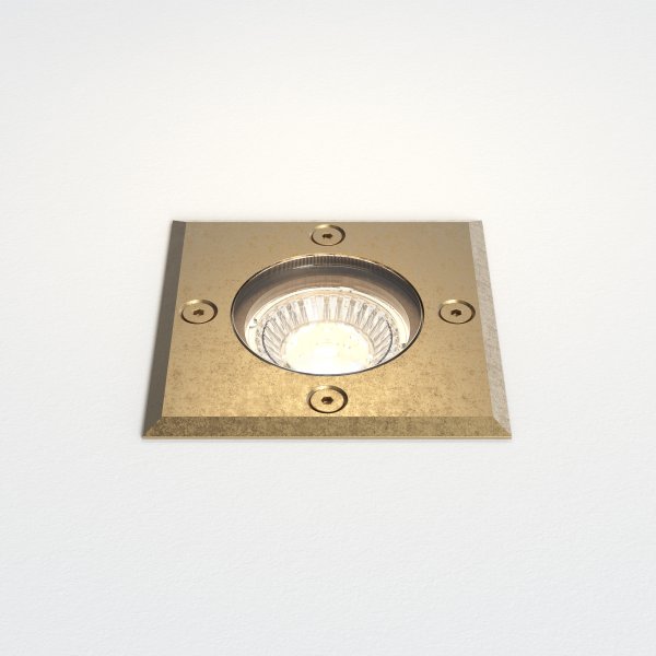 Astro Gramos Square Solid Brass Outdoor Ground Light (1312009) | L4L