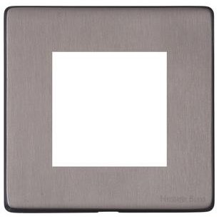 Heritage Brass Vintage Satin Black Nickel 2 Module Euro Plate (PL.X66 ...