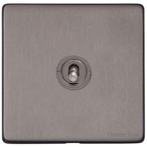 Heritage Brass Vintage Satin Black Nickel 1 Gang 20A Switch with Satin ...