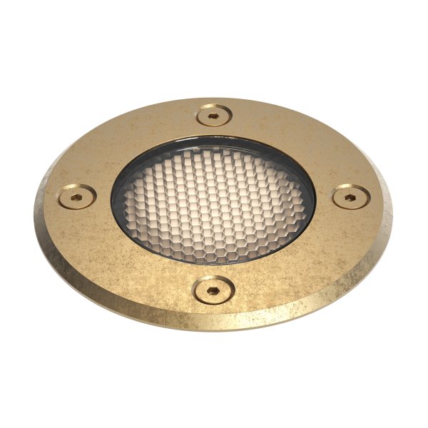 Astro Gramos Round Solid Brass Outdoor Ground Light | L4L
