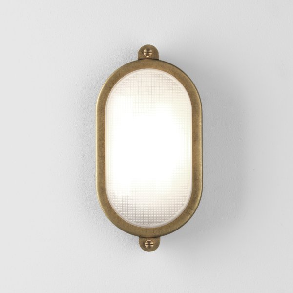Astro Malibu Oval Solid Brass Outdoor Wall Light (1387004) | L4L